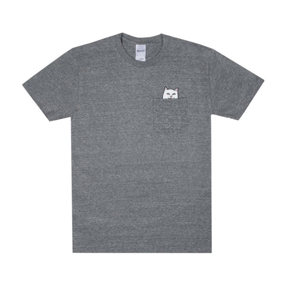 Ripndip | Shirts | Ripndip Lord Nermal Grey Pocket Tee | Poshmark